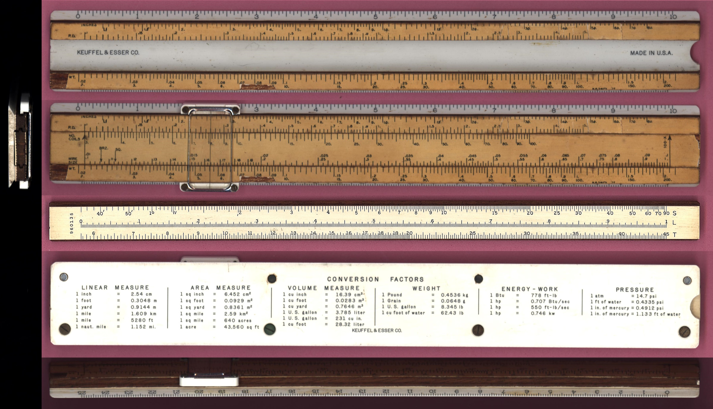 American Spring of Holly K&E Spring Design prototype Slide Rule