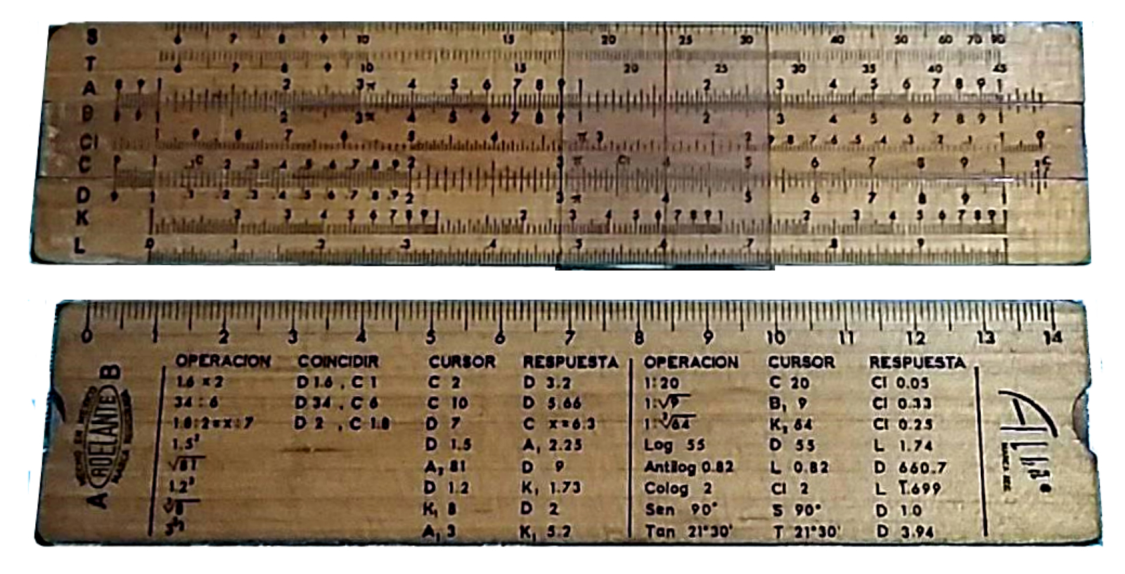 Alba Pocket Slide Rule